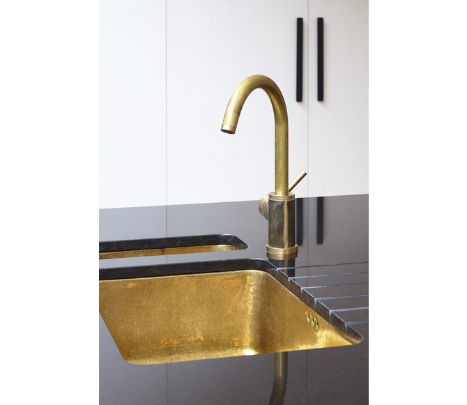 Brass Mixer Tap, 1 Hole / Swivel Ppout - The French House